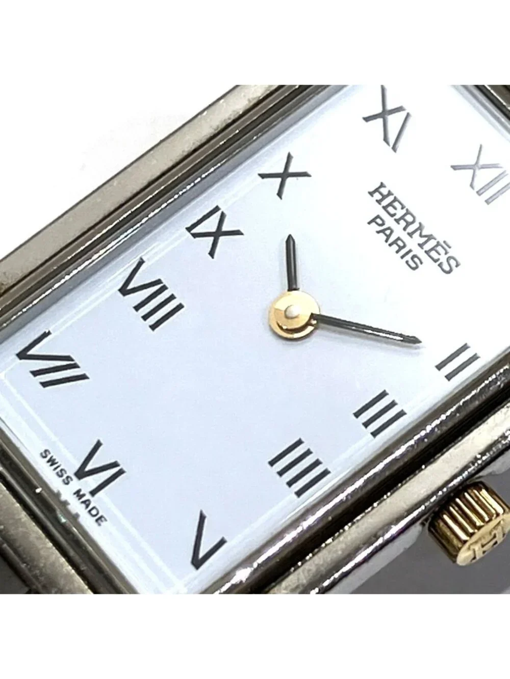 Hermes | Accessories | Hermes Croajour Nb Watch Ss Quartz White Dial ...